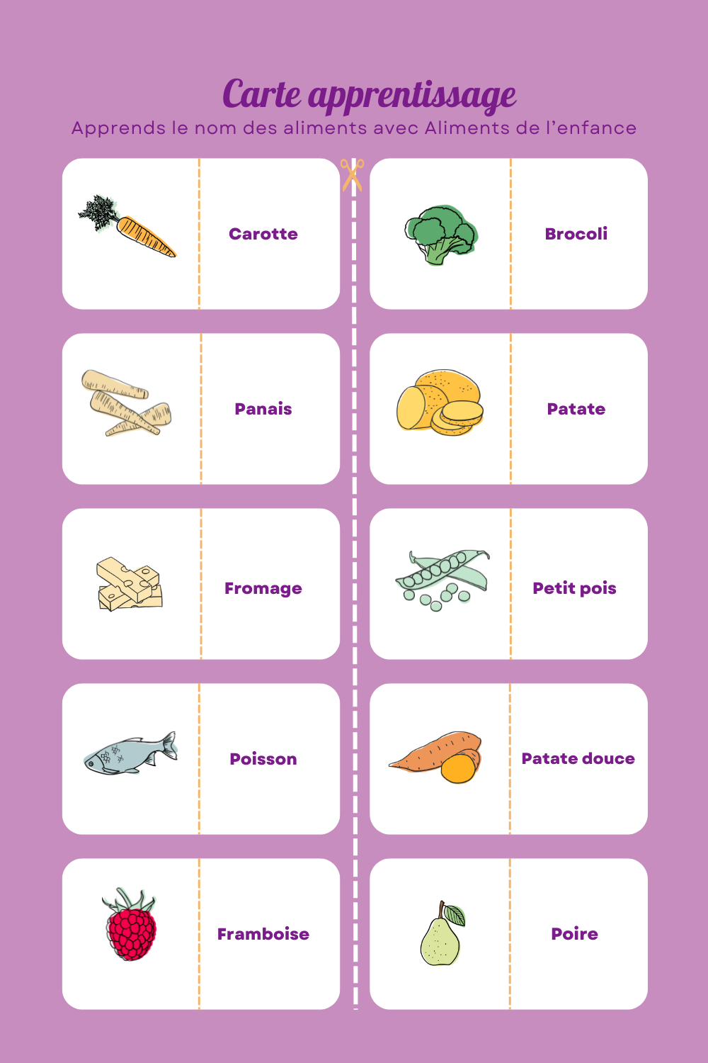Boîte à outil gratuite pour les parents – Aliments de l'enfance